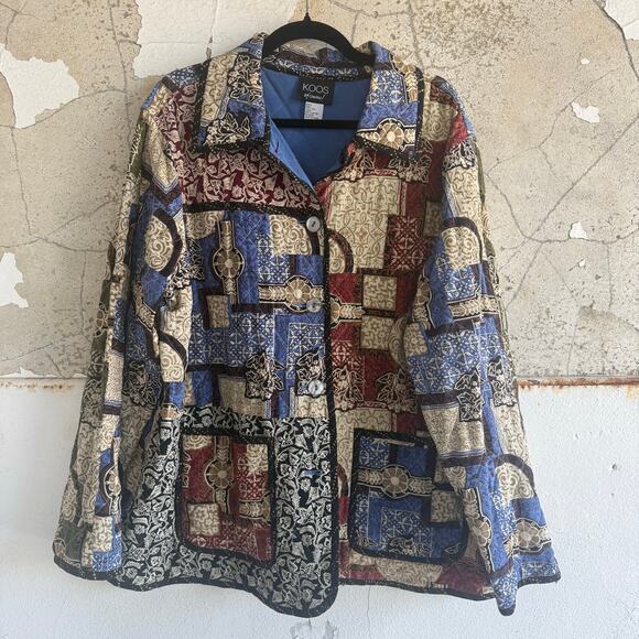 Koos | Jackets & Coats | Vintage Jacket Koos Of Course Silk Quilted ...